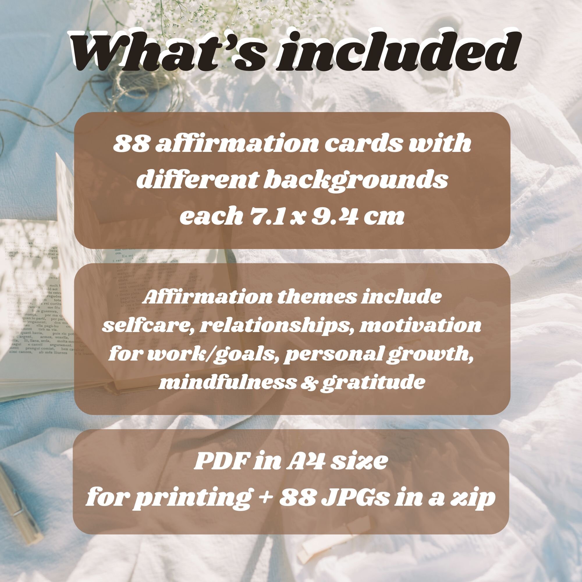 Printable Affirmation Cards, Mental Health Affirmations, Self Care ...