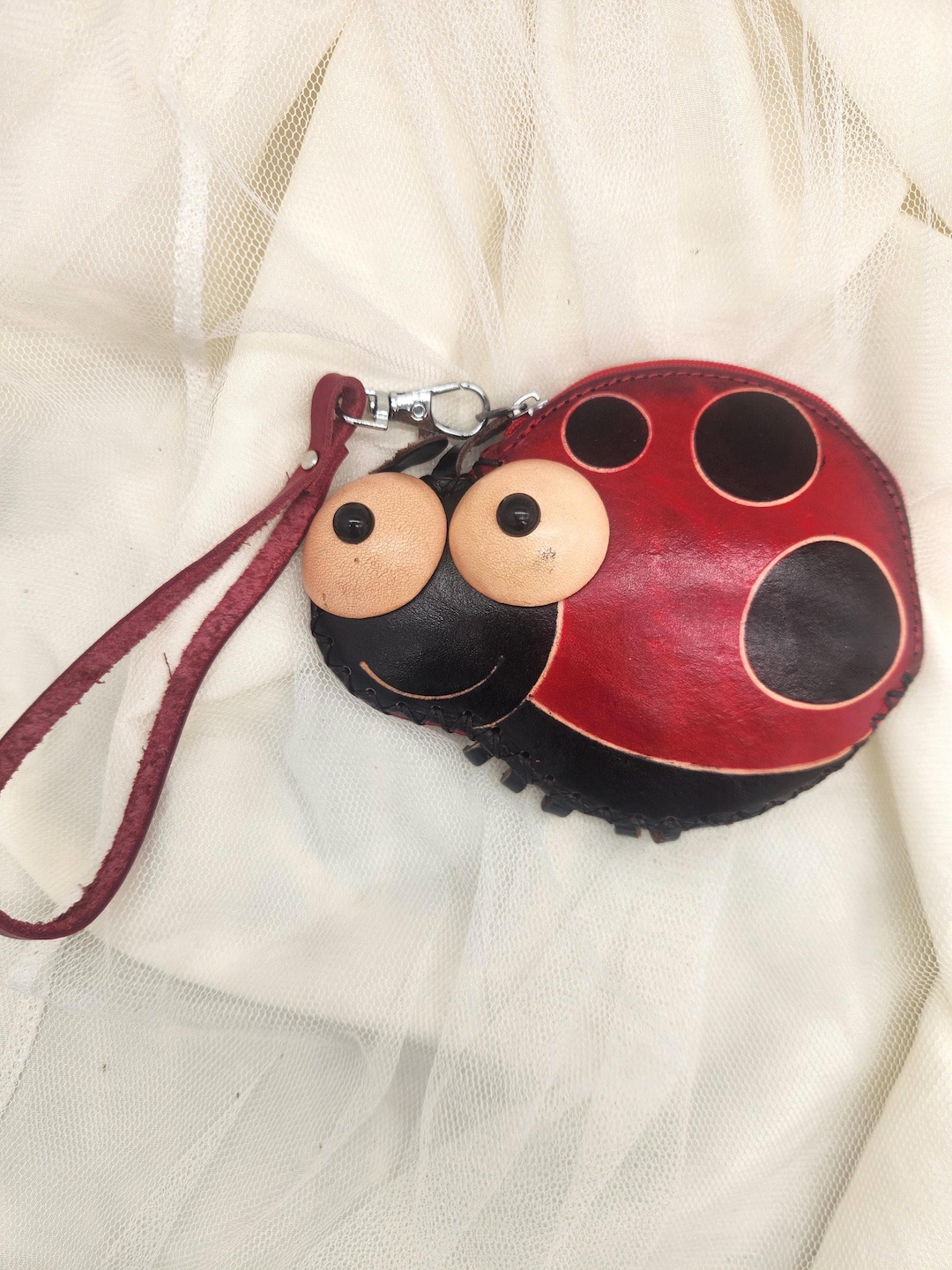 Hand Crafted Leather Coin Purse Insect Animal Design, Choose Style - Etsy
