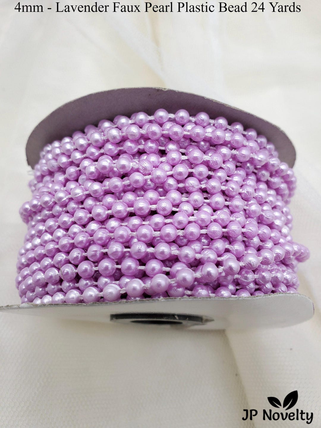 4mm Plastic Pearl Beads, DIY Jewelry Making Gift, 72 Ft Spool, CHOOSE ...