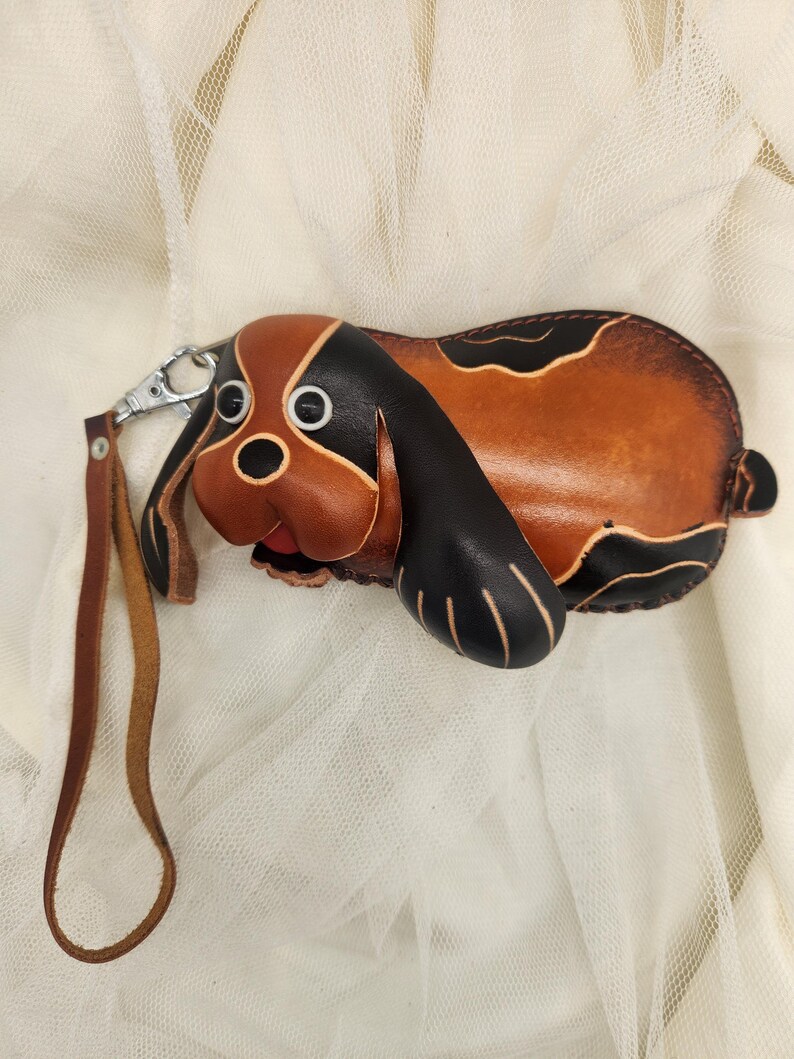 Hand Crafted Leather Coin Purse Pet Animal Design, Choose Style - Etsy