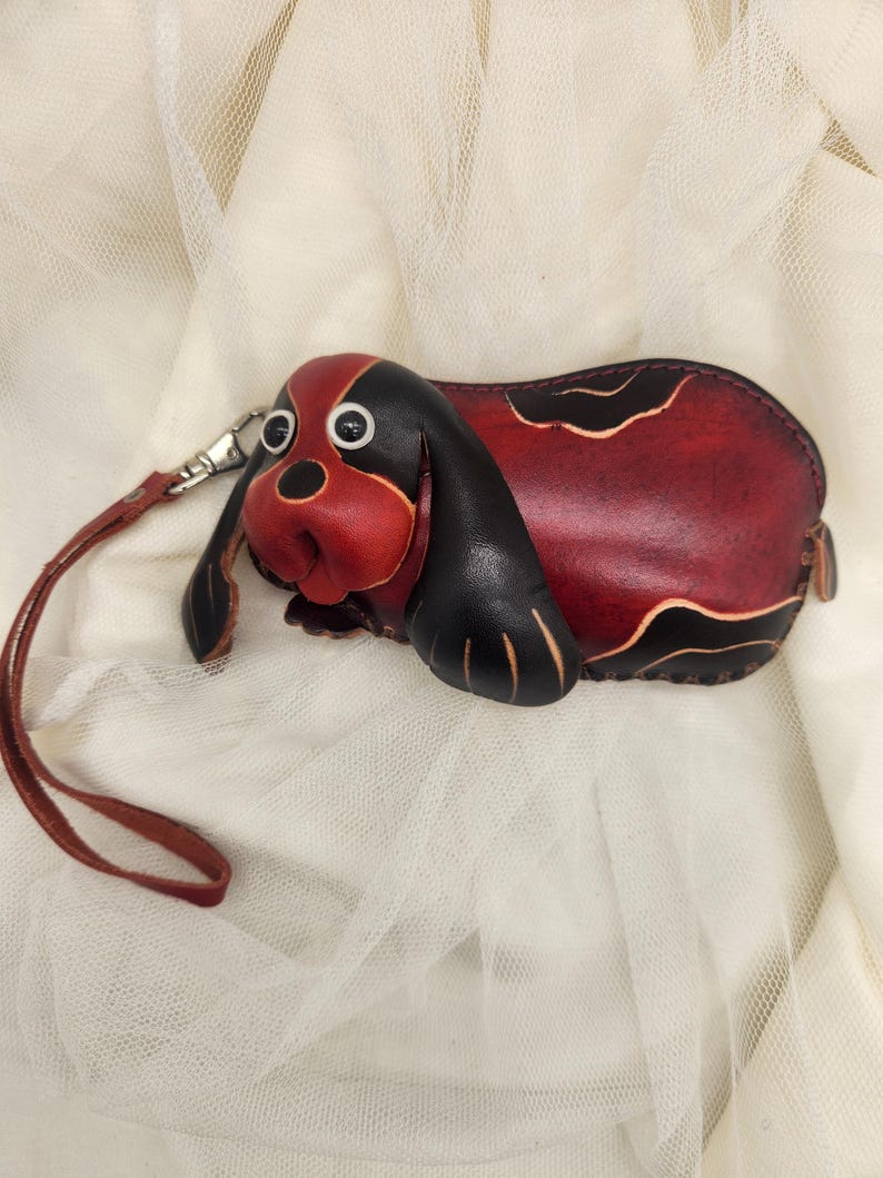 Hand Crafted Leather Coin Purse Pet Animal Design, Choose Style - Etsy