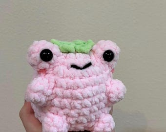Crochet Frog Plush, Fluffy Amigurumi Plush Frog - Etsy