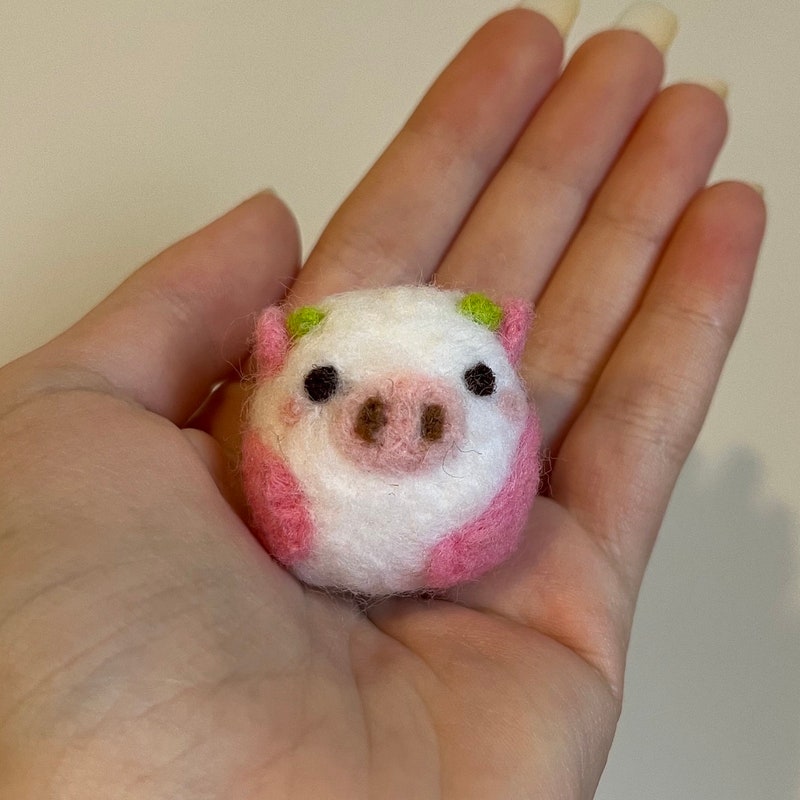 Needle Felted Cow - Etsy