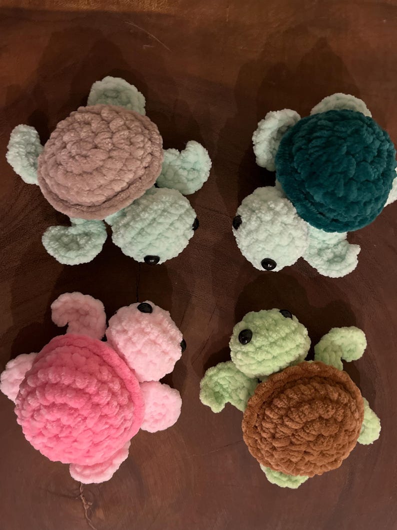 Crochet Turtle Plush, Fluffy Amigurumi Plush Turtle - Etsy