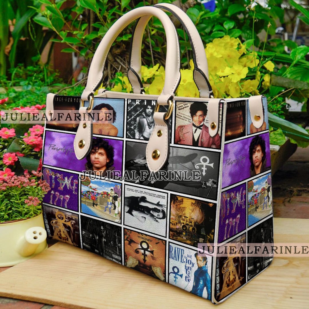 Prince Purple Rain Handbag, Prince Purple Leather Bag, Prince Rogers ...