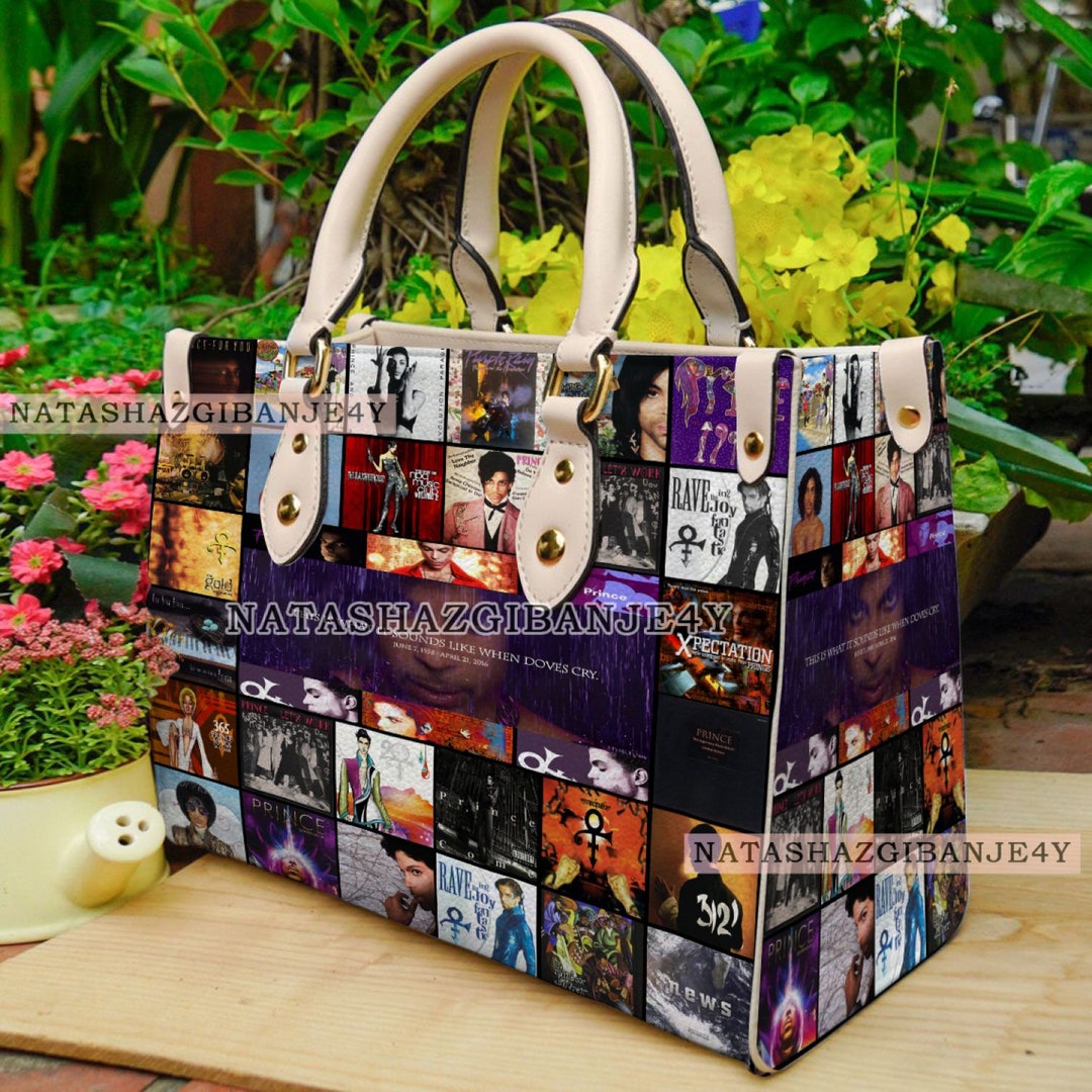 Prince Purple Rain Handbag, Prince Purple Leather Bag, Prince Rogers ...