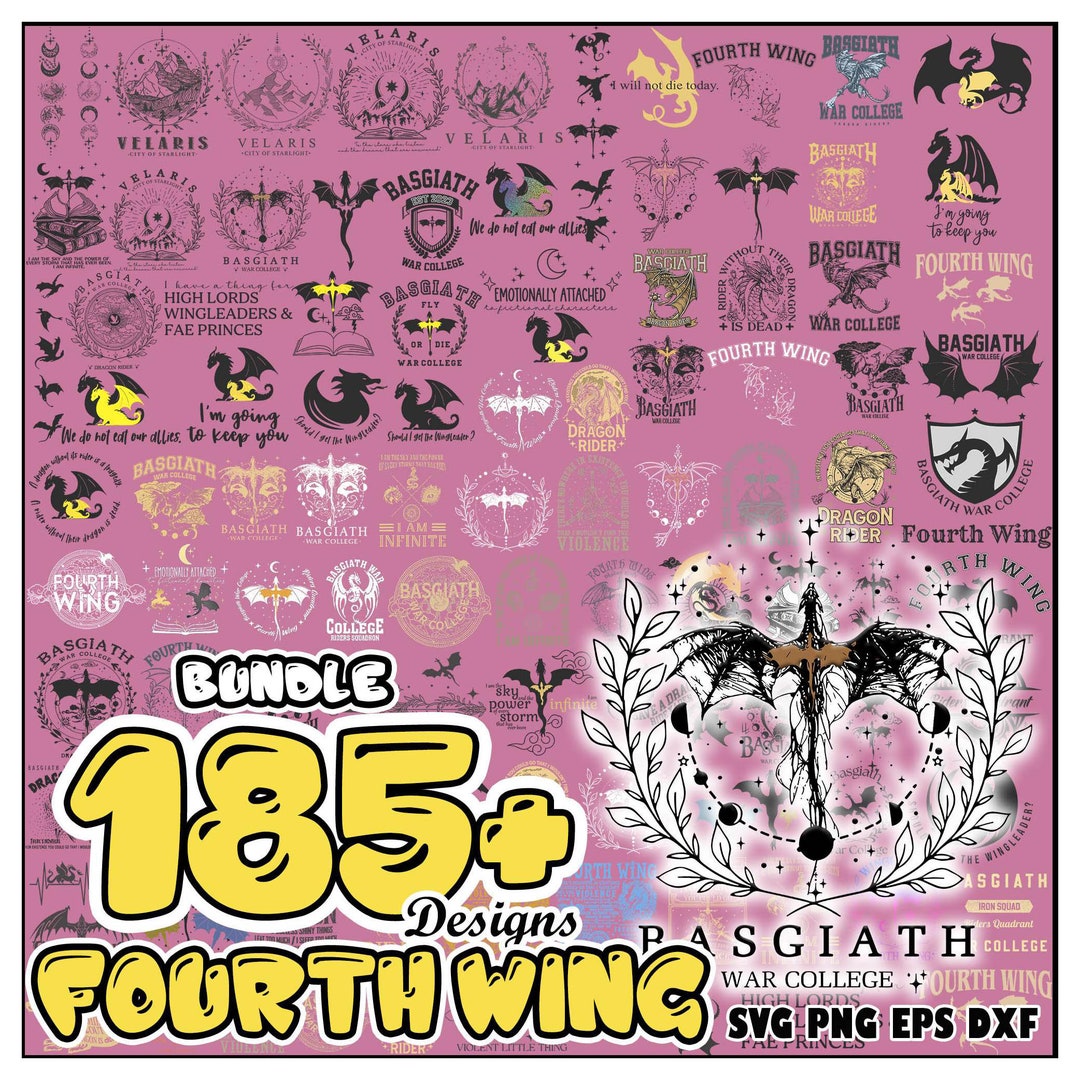 Fourth Wing Svg , Basgiath War College PNG - Etsy