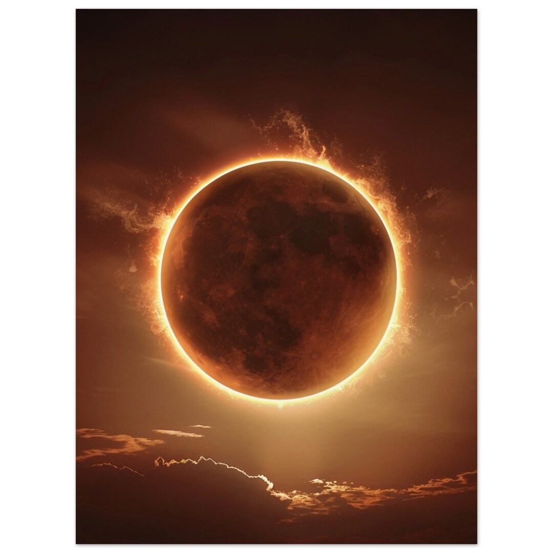 April 8th Solar Eclipse Museum-quality Matte Paper Poster - Etsy