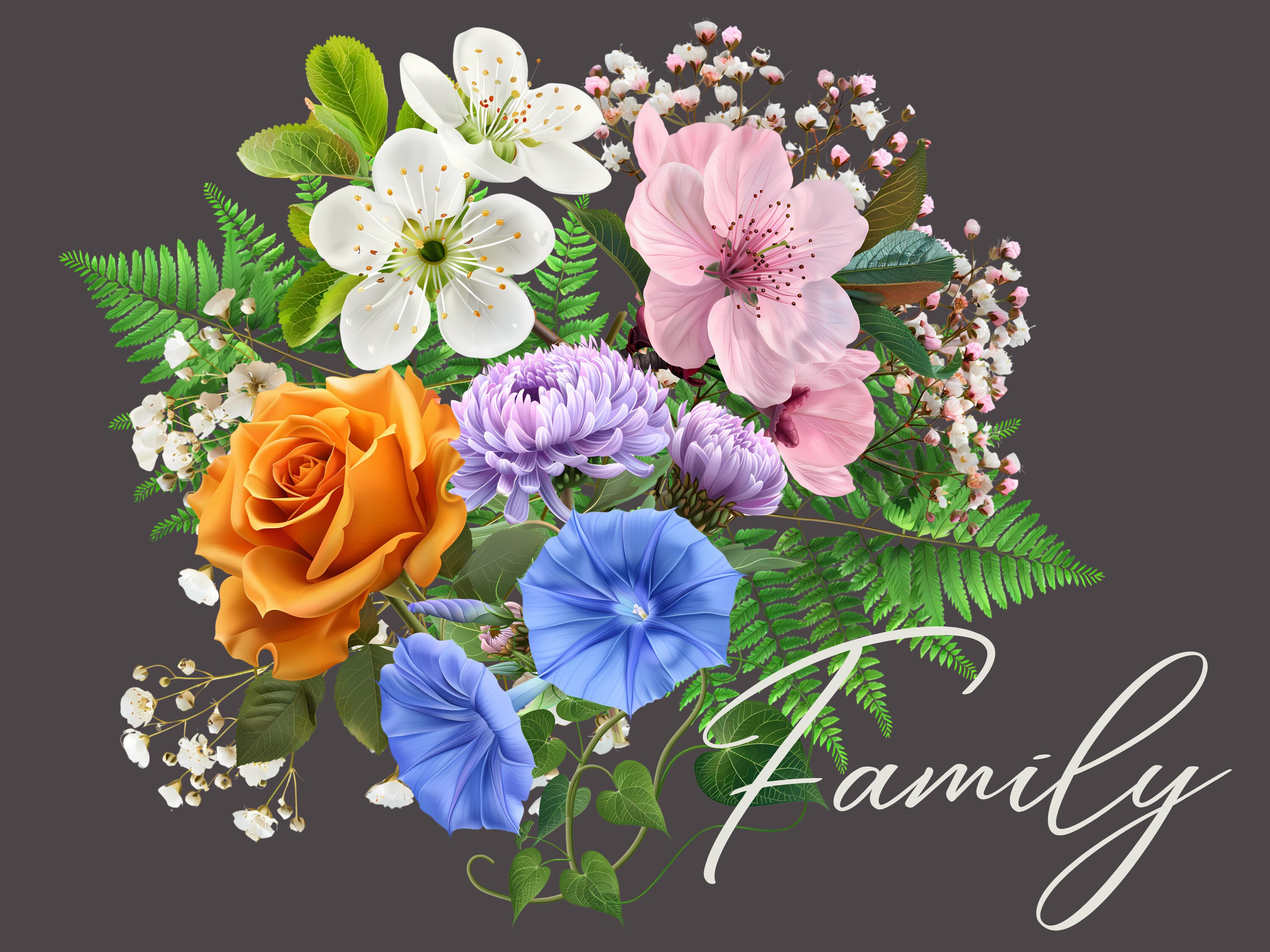 Realistic Birth Month Flowers | 24 Flowers With 12 Filler Flowers ...