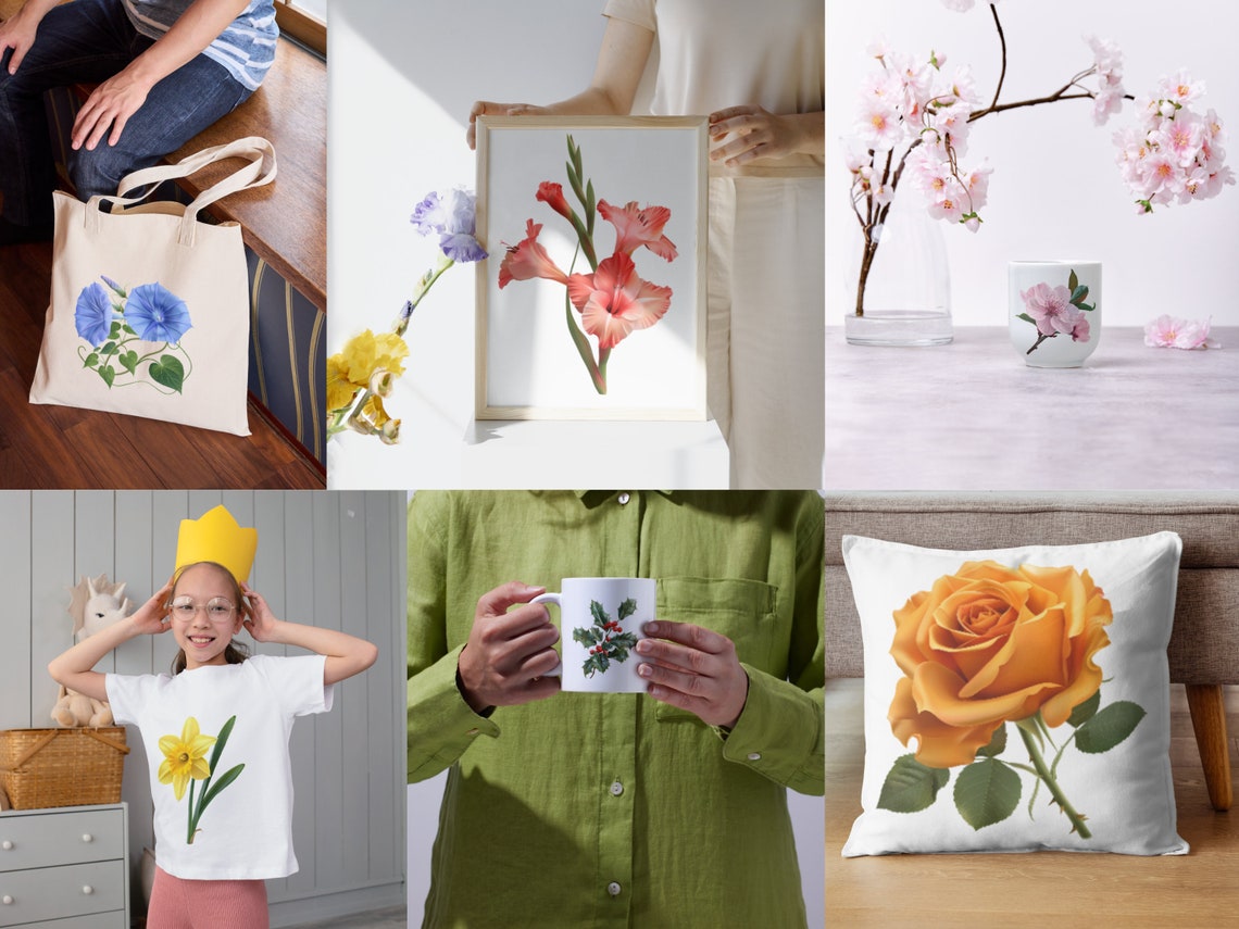 Realistic Birth Month Flowers | 24 Flowers With 12 Filler Flowers ...