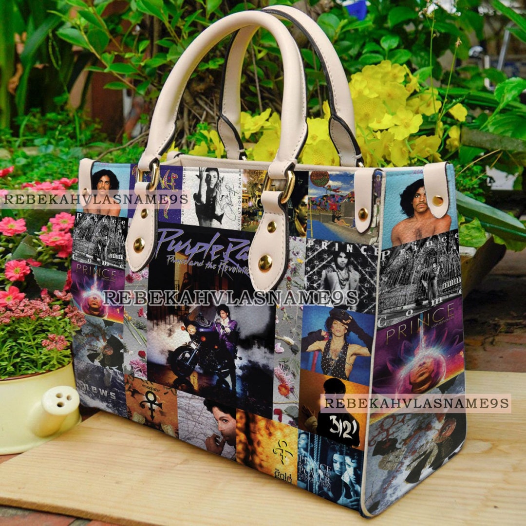 Prince Purple Rain Handbag, Prince Purple Leather Bag, Prince Rogers ...