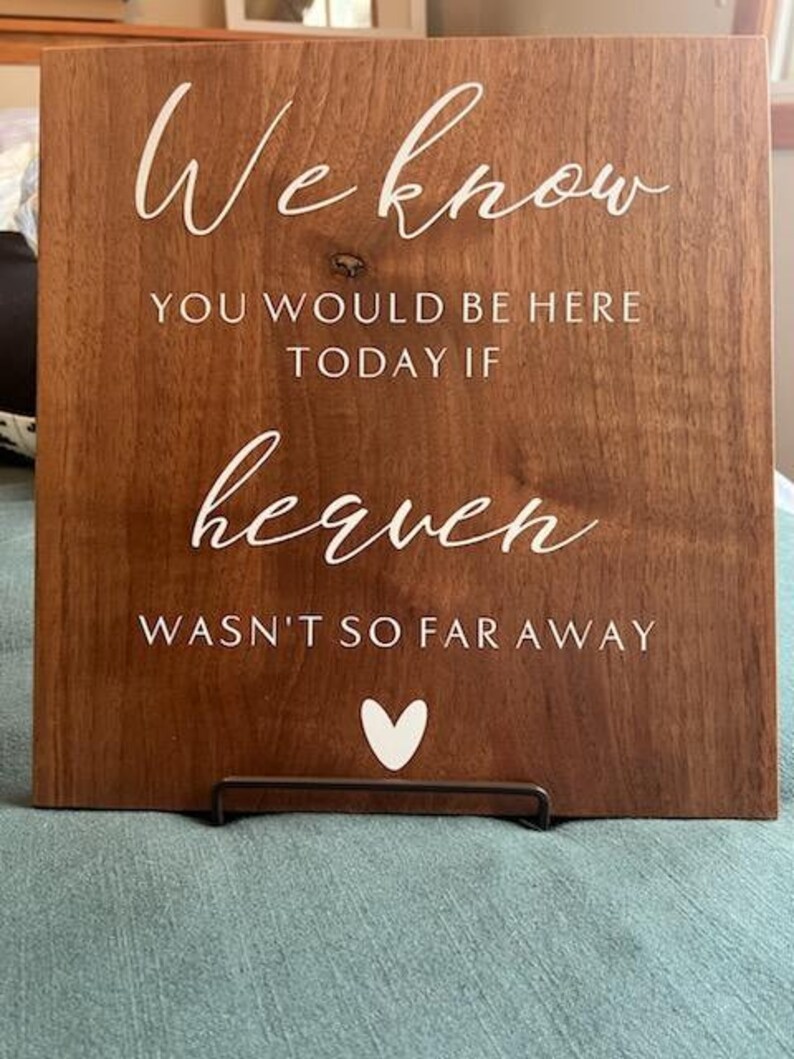 Solid Walnut Memory Table Sign - Etsy
