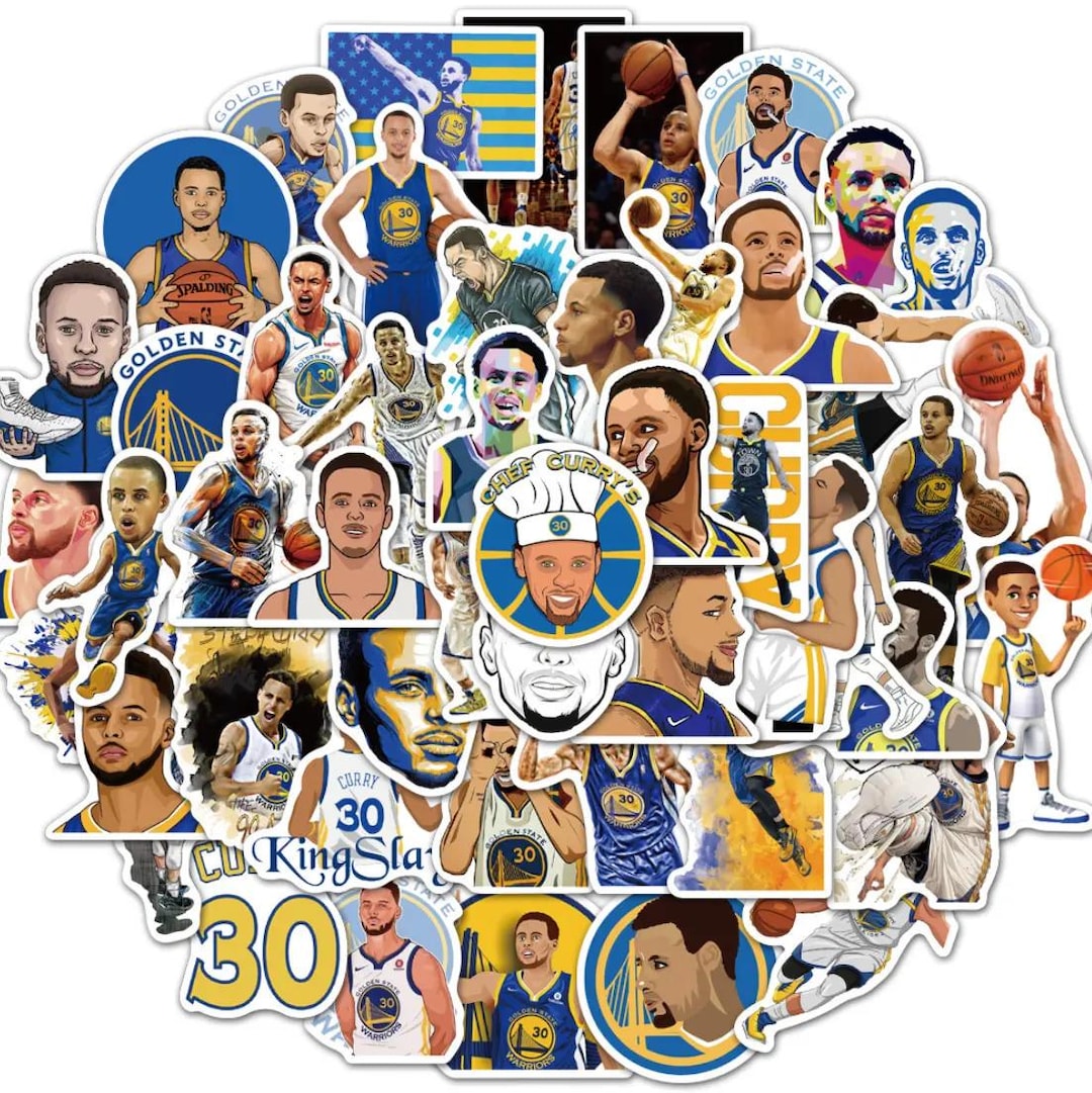 50pcs Stephen Curry Sticker Pack | Laptop, Phone, Journal, Diary ...