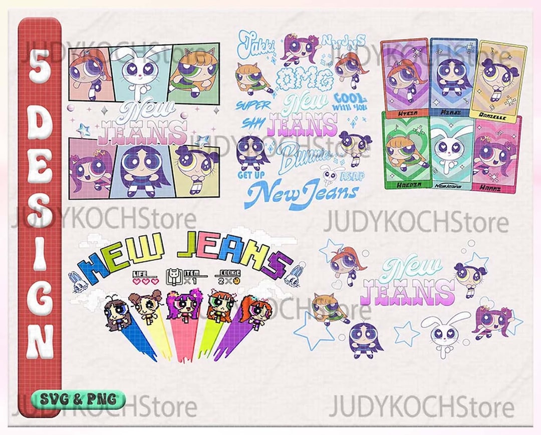 Power-puff Newjeans Png, Newjeans Png, New Jeans Get up Album PNG ...