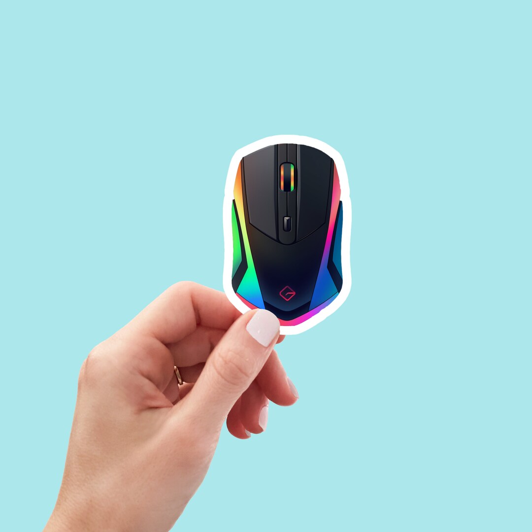 RGB Gaming Mouse Sticker - Etsy