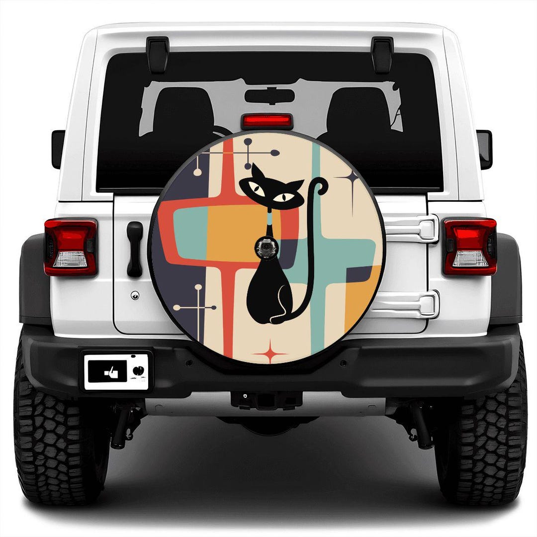 MCM Groovy Retro Realtor Tire Cover - Etsy