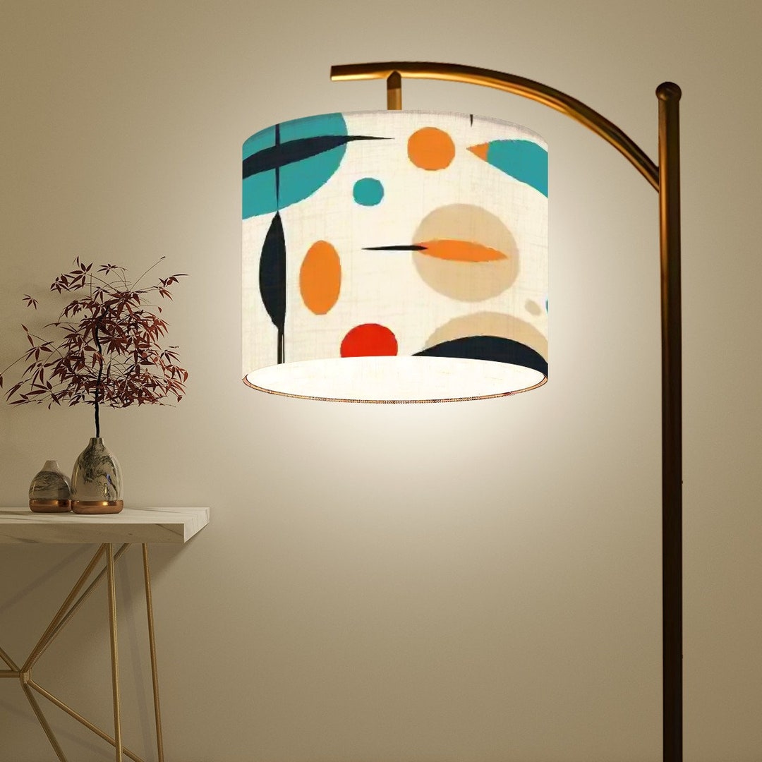 MCM Atomic Floor Lamp - Atomic Mid Century Design Light - Etsy