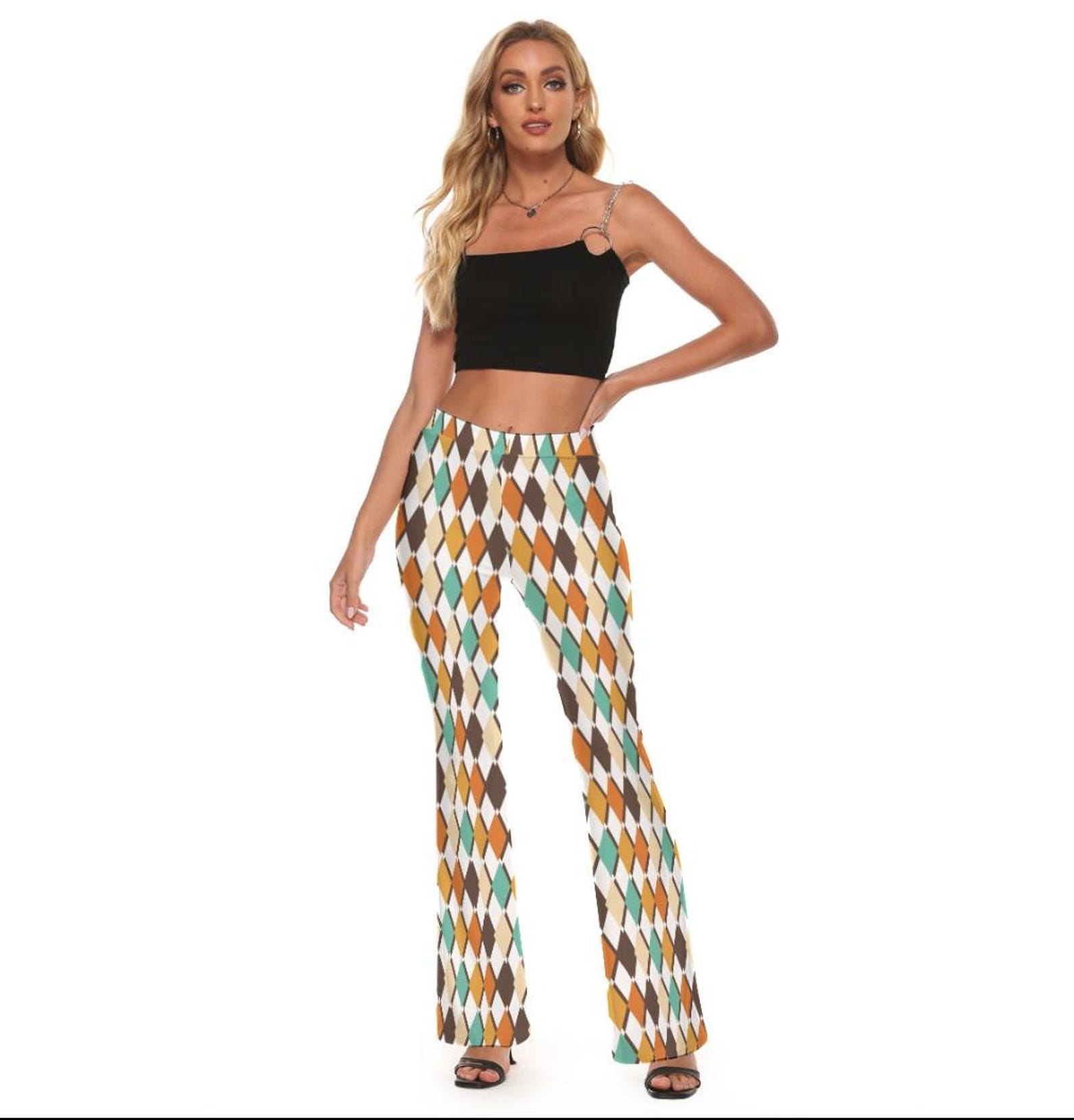 Retro Flare Go-go Pants Wide Leg Hippie Pants - Etsy