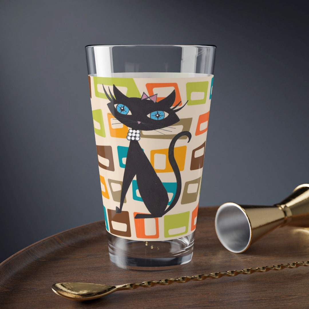 Atomic Cat Glassware - Etsy