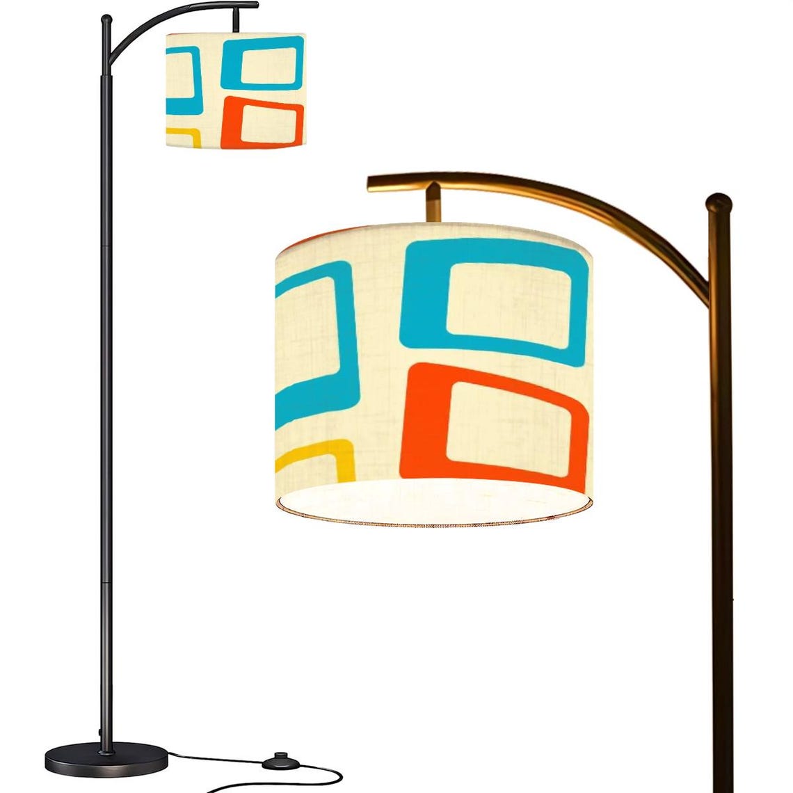 MCM Atomic Floor Lamp Atomic Mid Century Design Light - Etsy