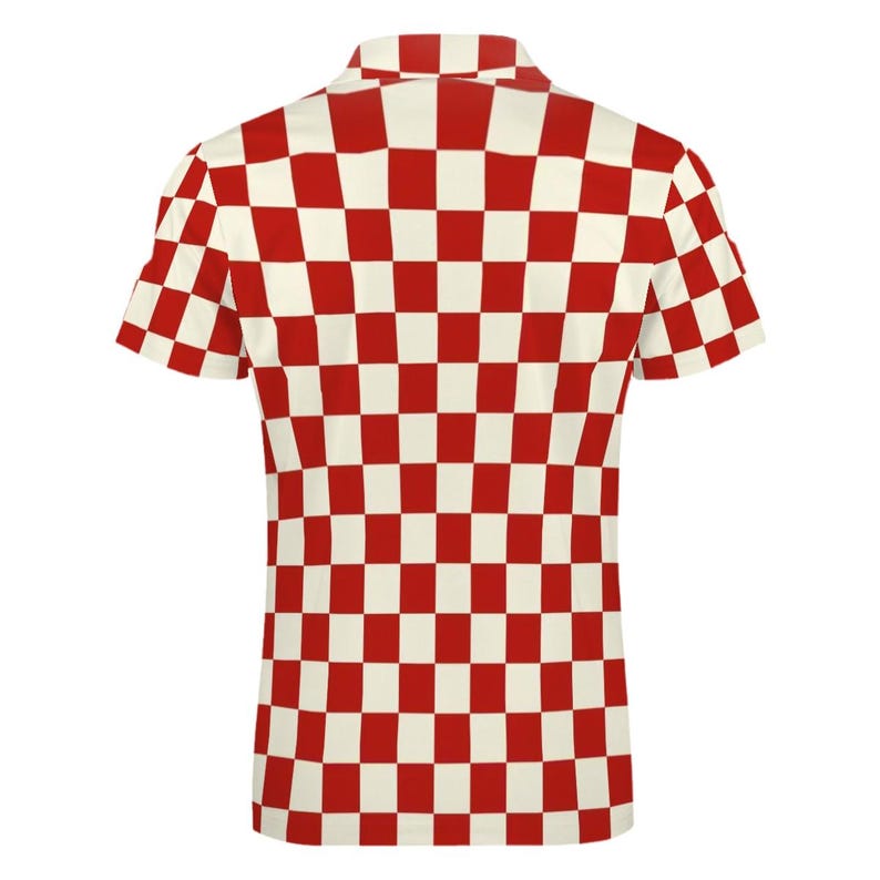 MCM Retro Polo Shirt- Atomic Groovy Design Slim Fit Zipper Polo Shirts ...