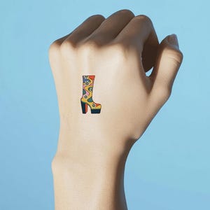 Temporary Tattoo - MCM Tattoo - Mid Century Modern Tattoo - Groovy ...