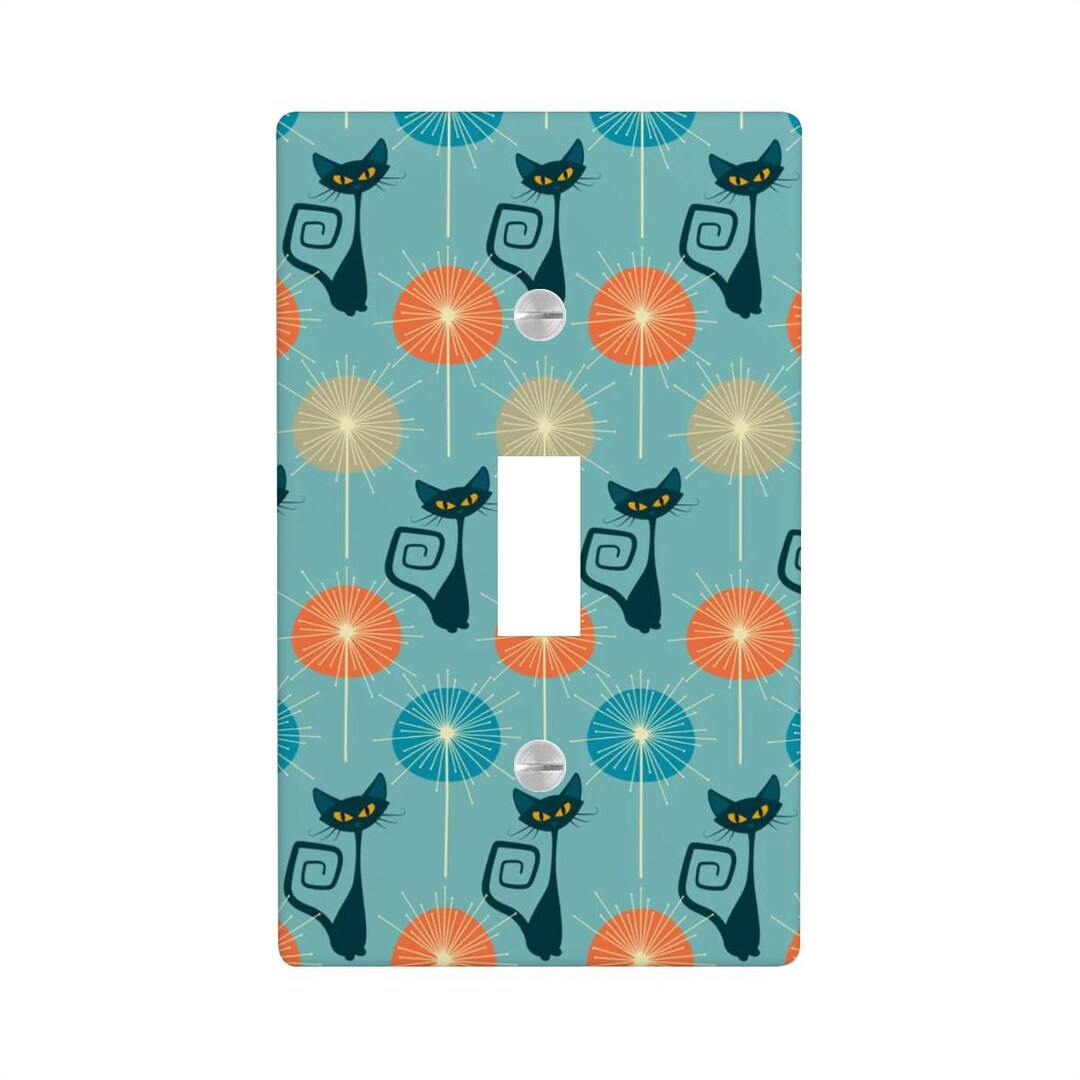 Retro Light Switch Cover- MCM Switch Cover, Atomic Switch Plate Covers ...
