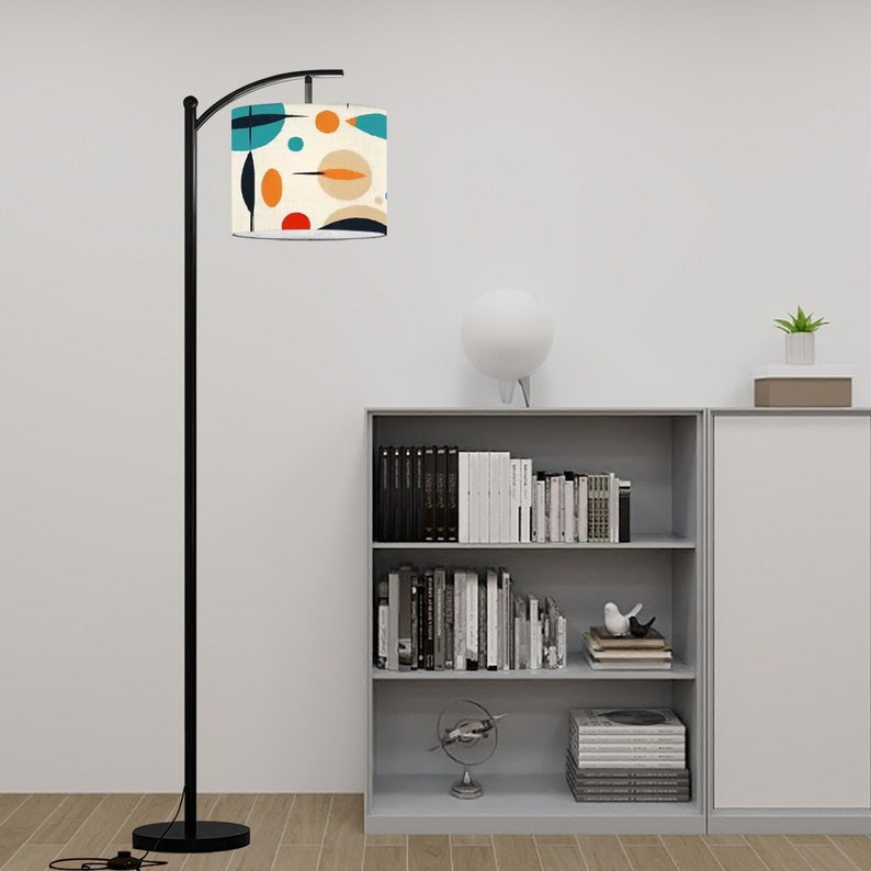 MCM Atomic Floor Lamp - Atomic Mid Century Design Light - Etsy