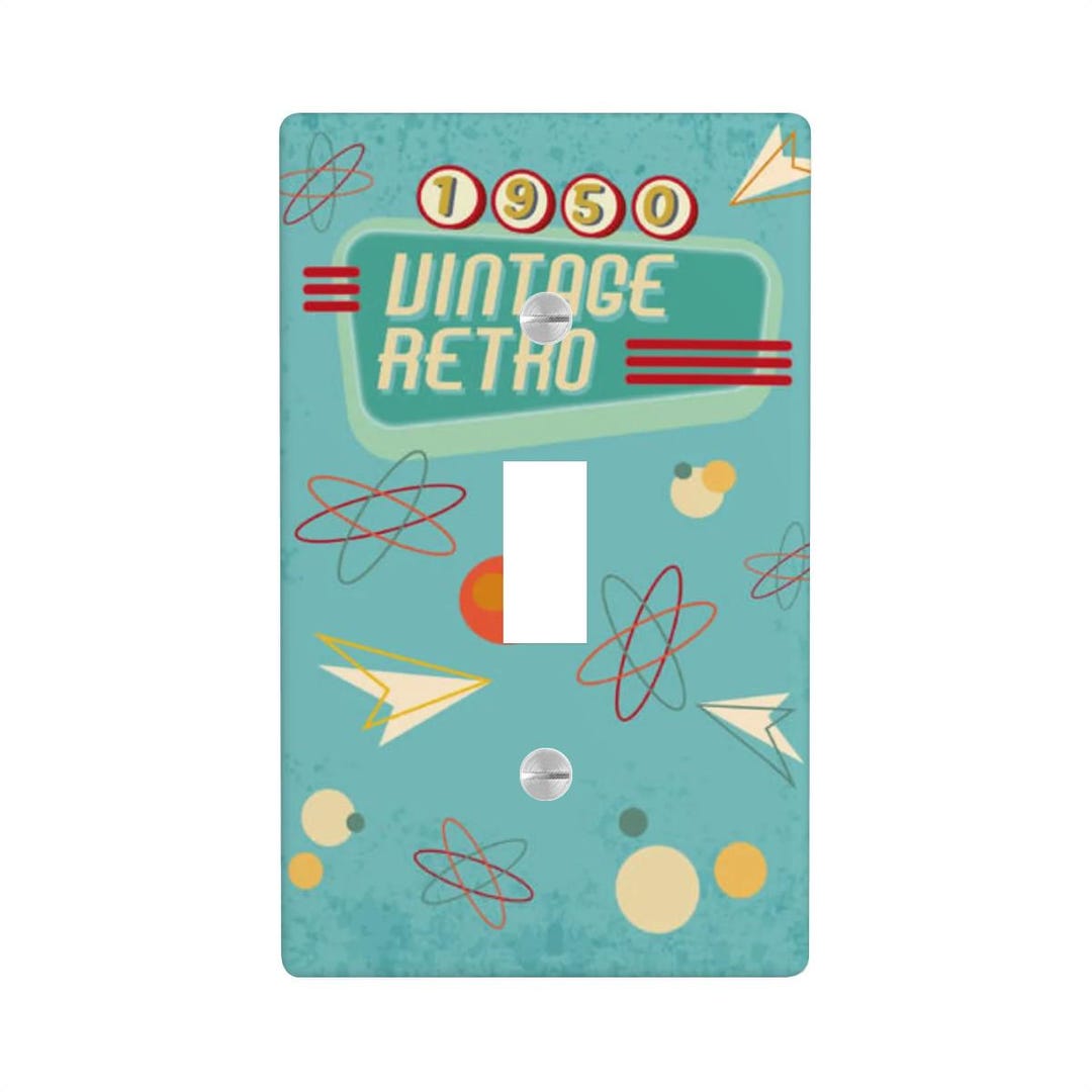 Retro Light Switch Cover- MCM Switch Cover, Atomic Switch Plate Covers ...