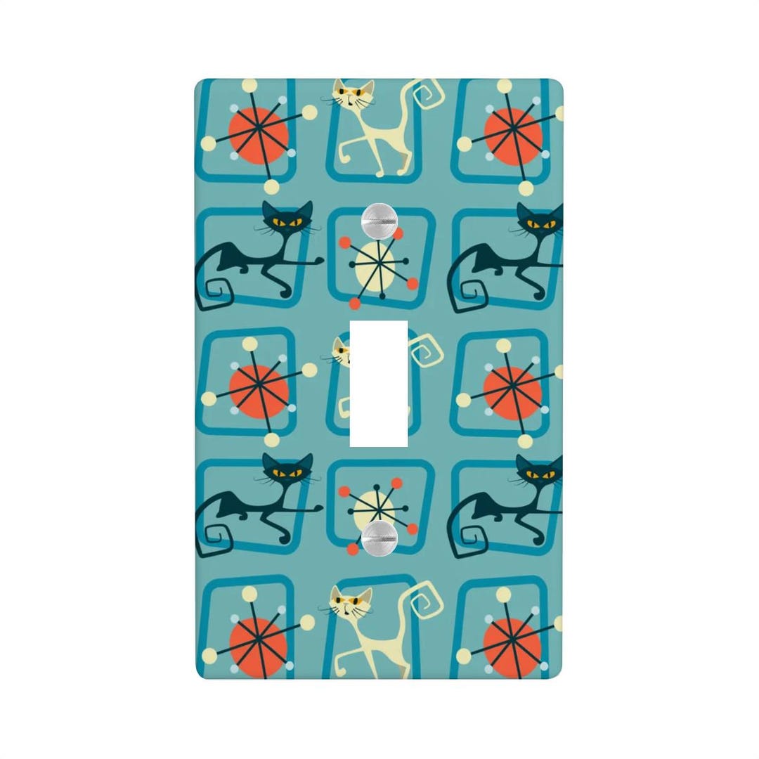Retro Light Switch Cover- MCM Switch Cover, Atomic Switch Plate Covers ...