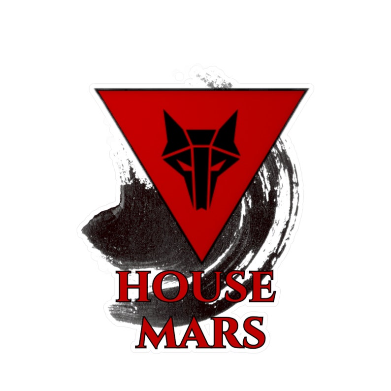 House Mars Inverted Colors Sigil Red Rising Inspired Vinyl Decal - Etsy