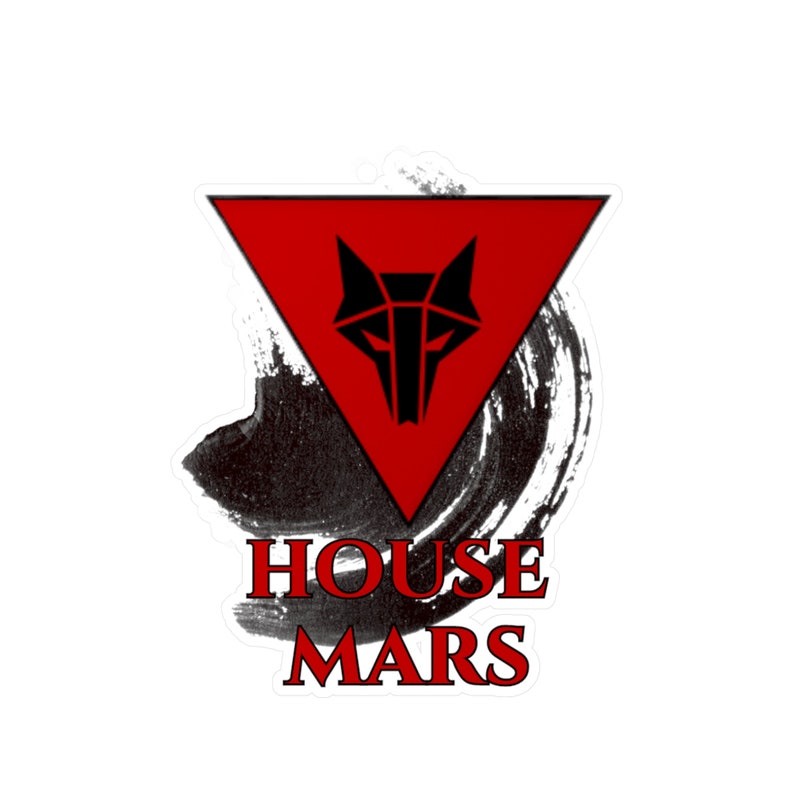 House Mars Inverted Colors Sigil Red Rising Inspired Vinyl Decal - Etsy