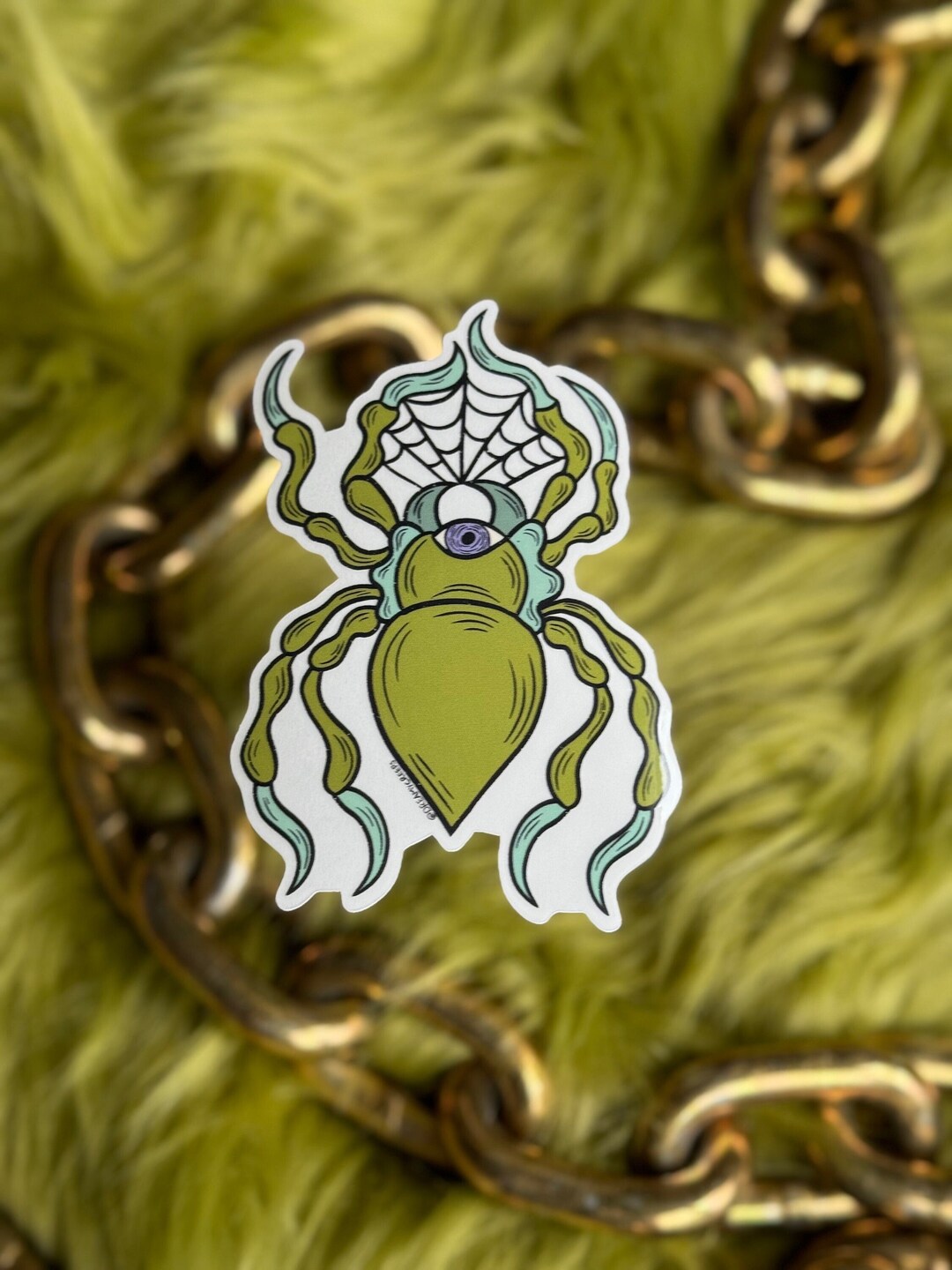 Clear Spider Tattoo Flash Sticker - Etsy