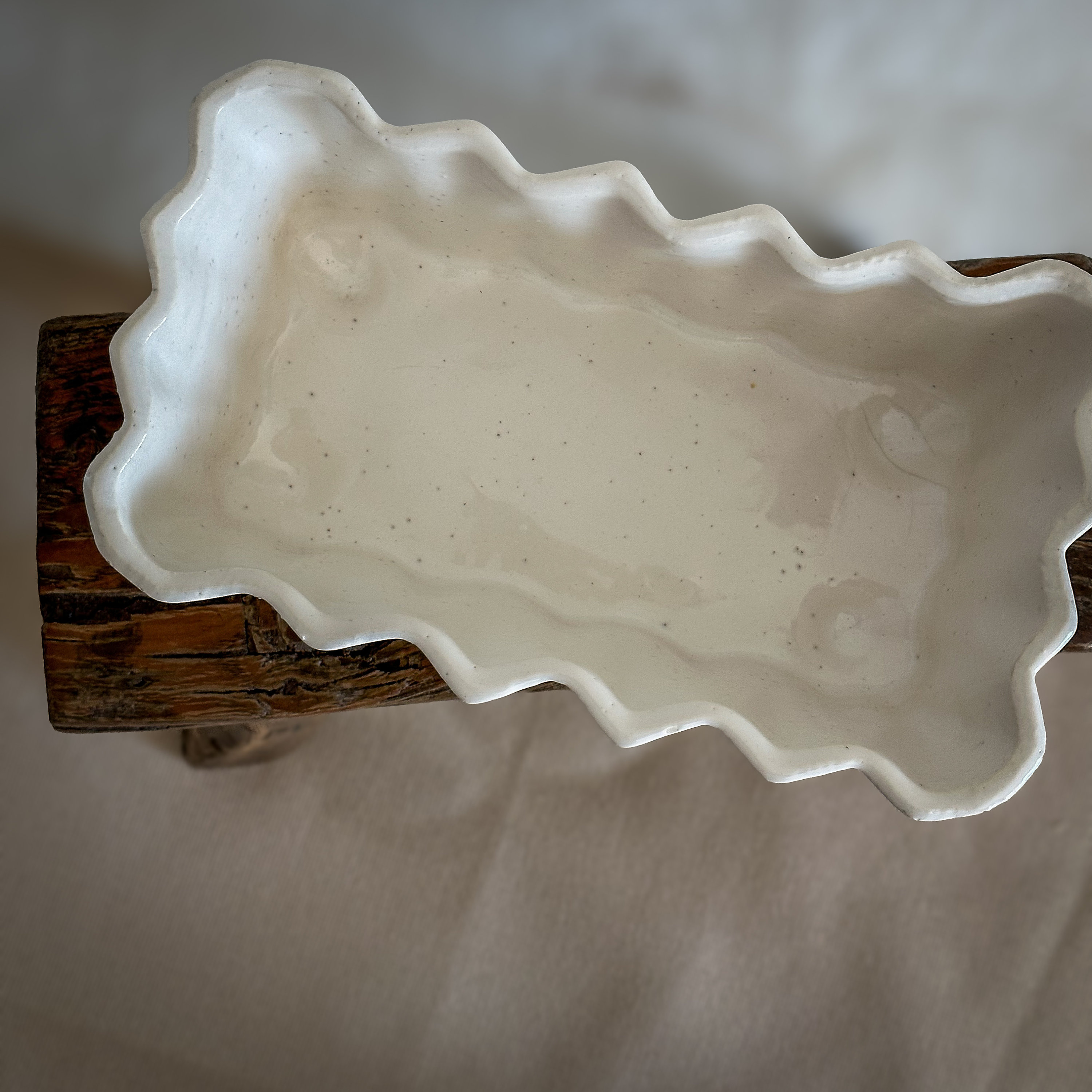 Upco Geometric Midcentury Planter | Faceted Low Vintage Pot | Glossy ...