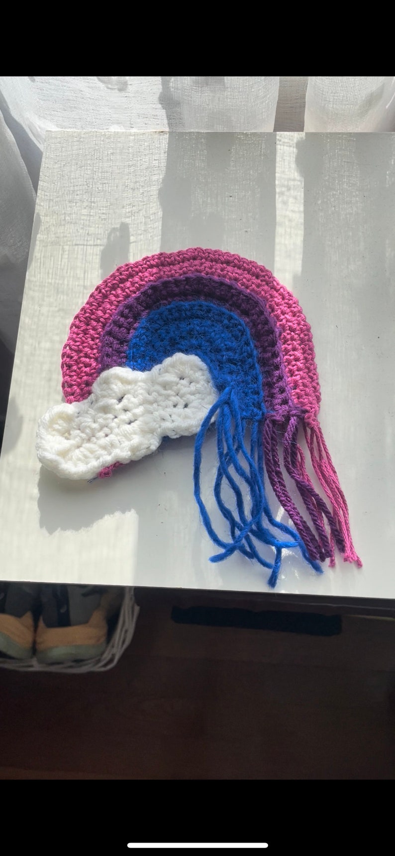 Bisexual Flag Colors Crochet Rainbow - Etsy