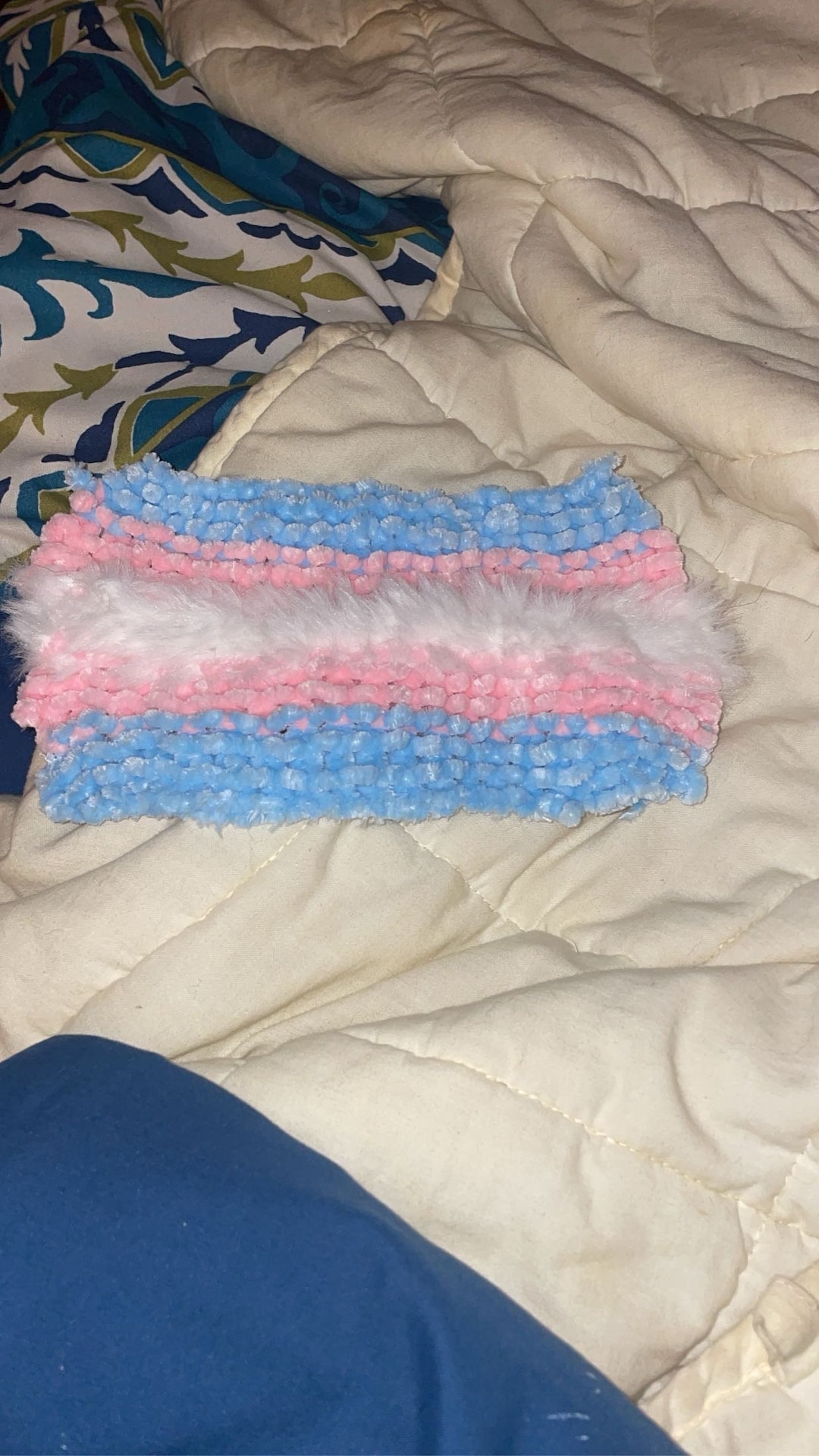 Mini Knit Transgender Pride Flag - Etsy