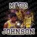 Magic Johnson Png RAP Bootleg T-shirt Design Digital File, 300 DPI, PNG ...