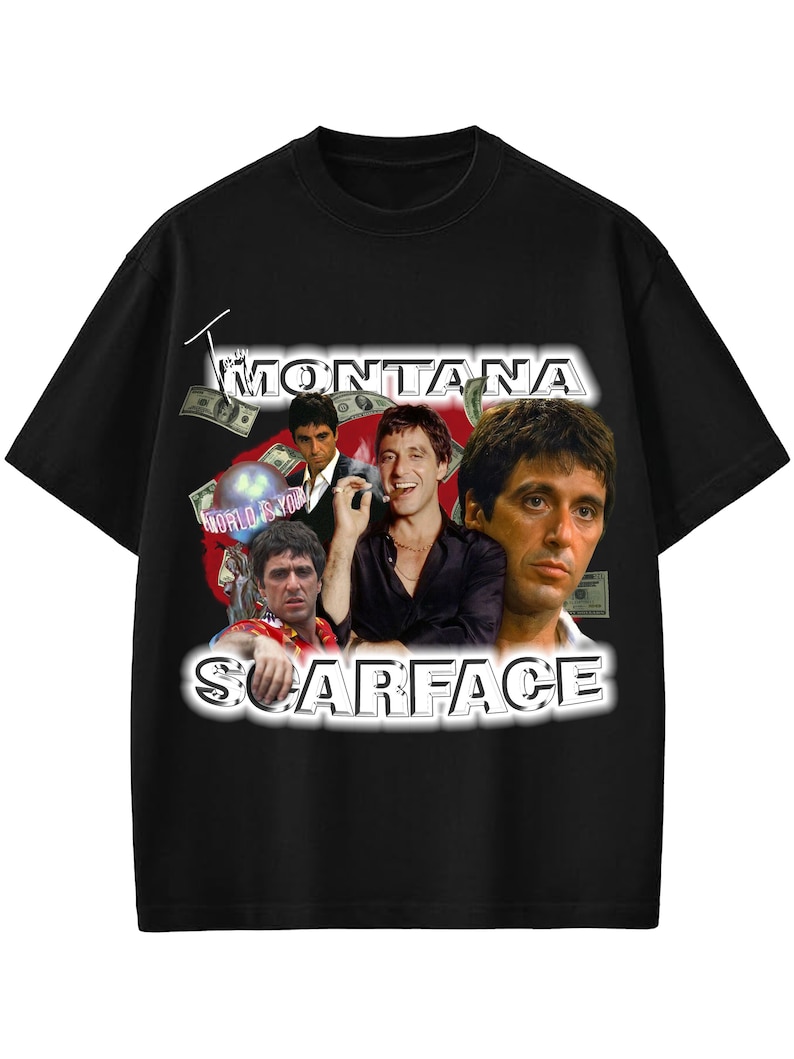 Scarface Png RAP Bootleg T-shirt Design Digital File, 300 DPI, PNG File ...