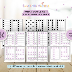 Printable Pattern Activity for Toddlers, Matching Game, Homeschool ...