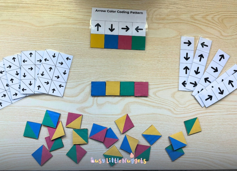 Arrow Color Coding Activity, Copy the Pattern, Printable Pattern ...