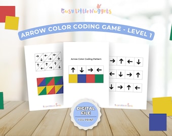 Copy the Pattern, Printable Pattern Activity for Toddlers - Etsy