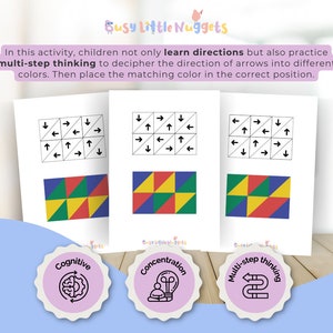 Arrow Color Coding Activity, Copy the Pattern, Printable Pattern ...