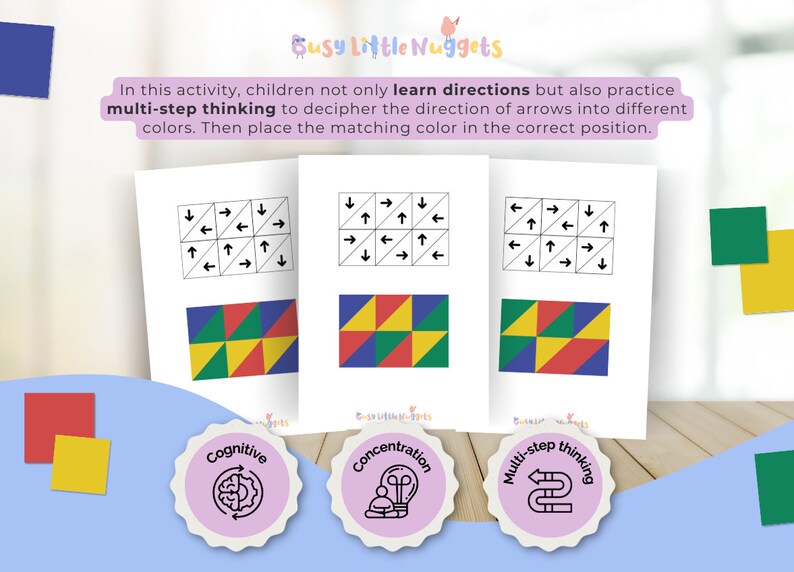 Arrow Color Coding Activity, Copy the Pattern, Printable Pattern ...