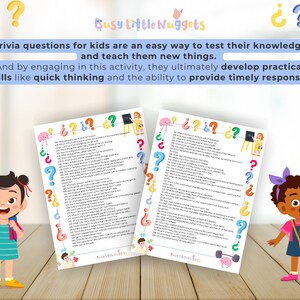Kid's Trivia Questions, Birthday Activity, Class Games, Kids Quiz, Kid ...