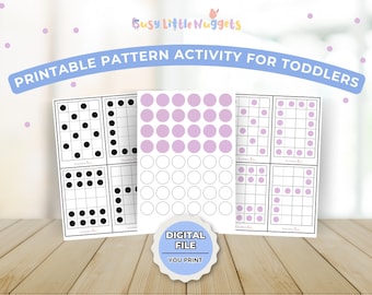 Copy the Pattern, Printable Pattern Activity for Toddlers - Etsy