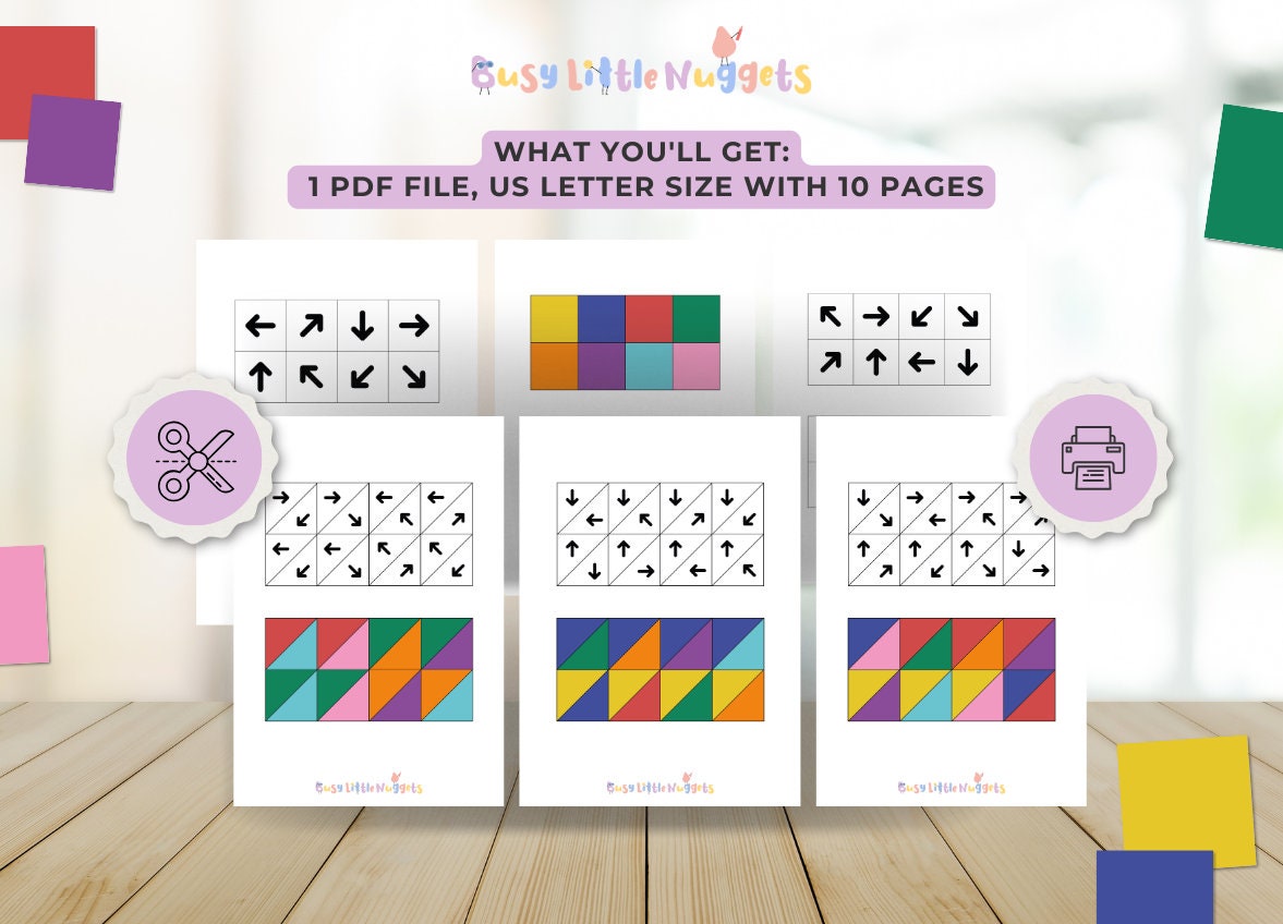 Arrow Color Coding Activity, Copy the Pattern, Printable Pattern ...