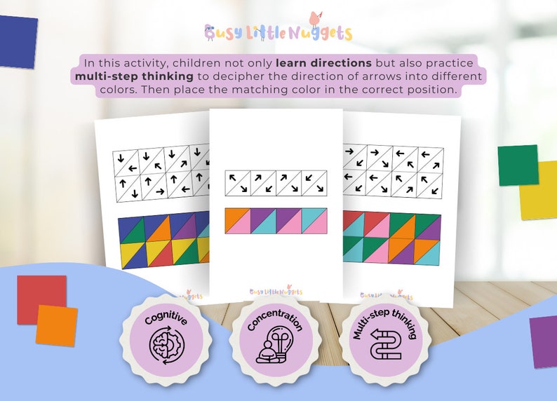 Arrow Color Coding Activity, Copy the Pattern, Printable Pattern ...