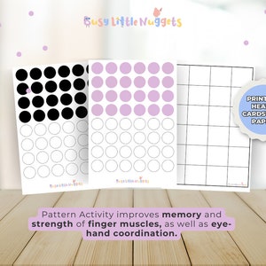 Printable Pattern Activity for Toddlers, Matching Game, Homeschool ...