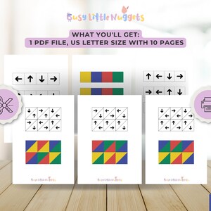 Arrow Color Coding Activity, Copy the Pattern, Printable Pattern ...