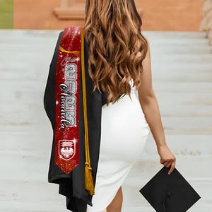 Personalized Graduation Photo Stole, Custom in Loving Memory Stole ...